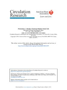 Prokopi M, Mayr M. Proteomics: a reality-check for putative stem cells ...